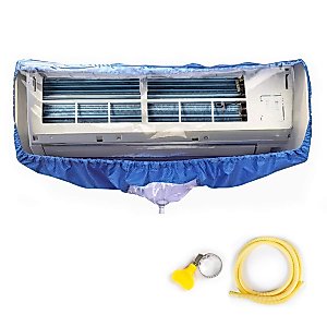 Forestchill Mini Split Air Conditioner Cleaning Cover Bag, Waterproof Dust Washing Clean Protector Bag for Large Sized Wall Mounted AC Units of 24000 to 36000 BTU