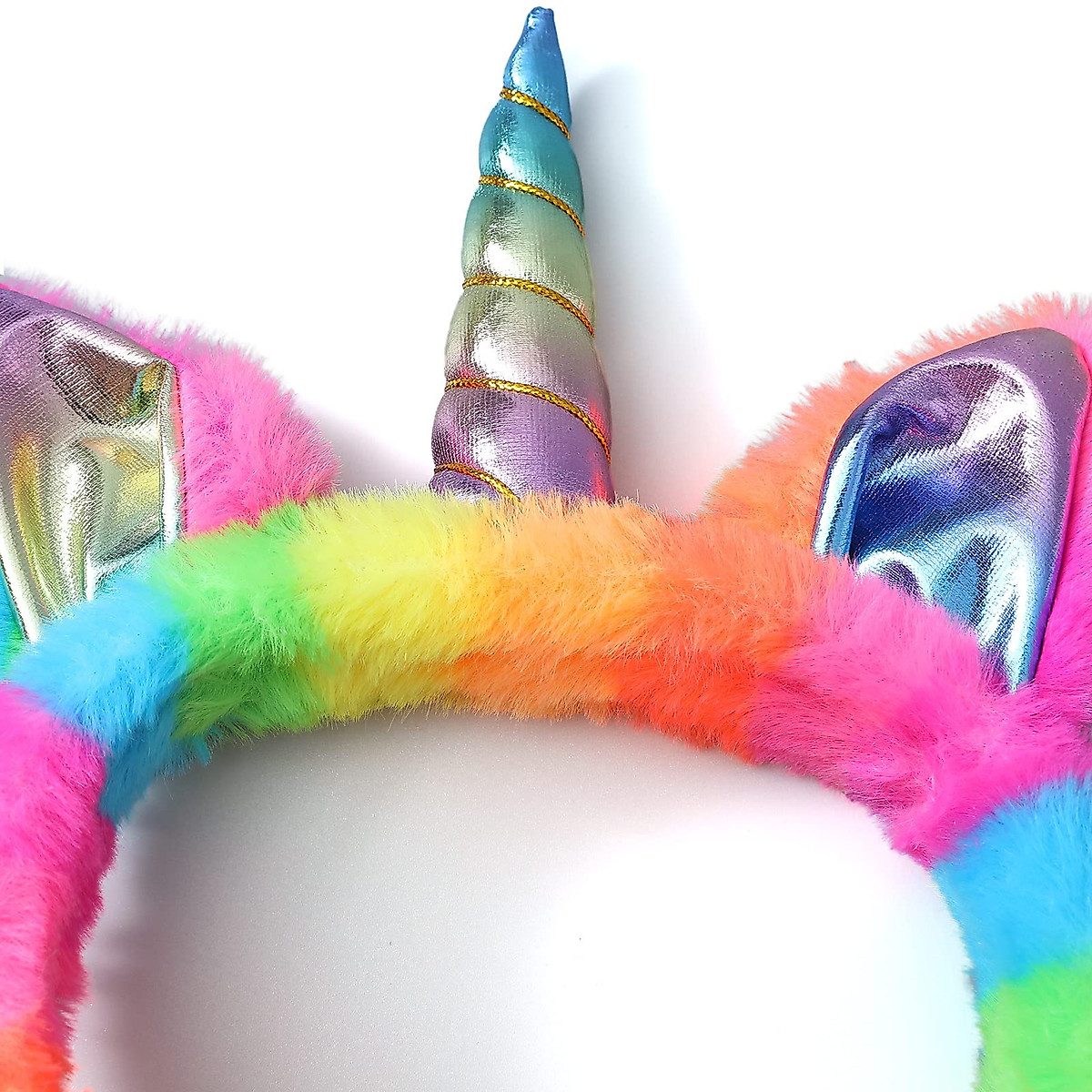 LUCKYBUNNY Women Kids Girls Cute Unicorn Earmuffs, Winter Warm Foldable Windproof Ear Warmer Earmuff for Indoor and Outdoor