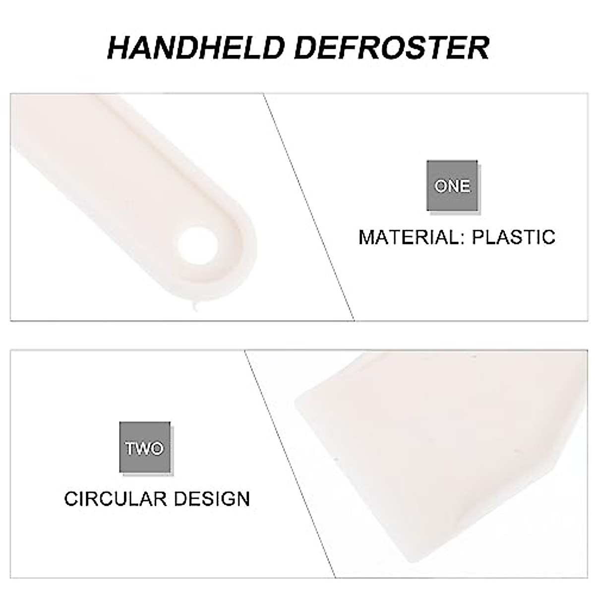 Pizza Spatula Icebox Refrigerator Ice Shovel Ice Scraper Defroster Ice Removal Scooper Snow Frost Remover Tools for Windshield Fridge Scraper Tool Cake Spatula