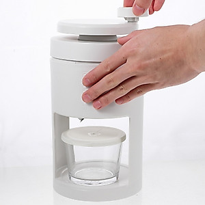 Kichvoe Stainless Steel Blades Portable Crushed Ice Maker Ice Cube Mold Shaved Ice Machine Ice Machine Crushed Ice Handheld Ice Machine Washable Tool Crusher Ice Blender Household Glass