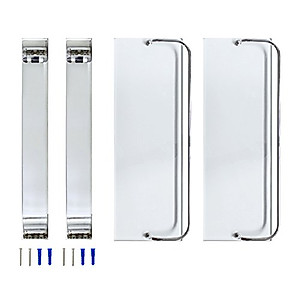 MODONA Double Glass Wall Shelf with Rail – Polished Chrome – 5 Year Warrantee