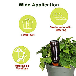 vensovo 10pcs Terracotta Watering Spikes - Automatic Self Watering Stakes, Plant Watering Devices for Wine Bottles Recycled Bottles, Clay Plant Garden Waterers for Vacations