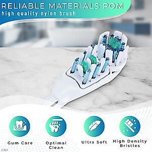 Electric Toothbrush Replacement Brush Heads - 4Pcs Travel Toothbrush Medium Adult Electric Toothbrush Head Replacements - Soft Bristles Spin Brush Heads Replacement Toothbrush Heads For 3733 4732 4734