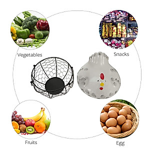 DOITO Metal Mesh Egg Basket, White, 150