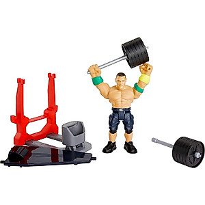 Mattel WWE John Cena Bend 'n Bash Stretching Action Figure with Accessories, 5.5-inch