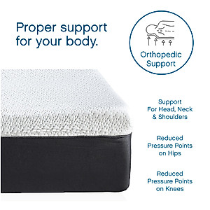 Classic Brands Cool Gel Ventilated Memory Foam 12-Inch Mattress, CertiPUR-US Certified, Mattress in a Box, California King, White