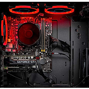 SkyTech Shadow Gaming Computer PC Desktop - Ryzen 5 3600 6-Core 3.6GHz, GTX 1660 Ti 6G, 500G SSD, 8GB DDR4 3000, RGB, AC WiFi, Windows 10 Home 64-bit, Black