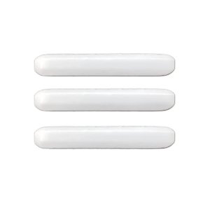 3 Pack, PTFE Smooth with Ridge Magnetic Stir Bar Set - 50mm / 1.96 Inch