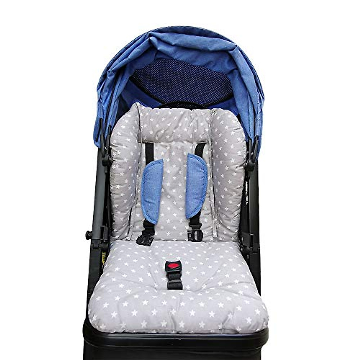 High Chair Cushion,High Chair Pad,Baby High Chair Seat Cushion Liner Mat Padding Cover Protection Pad Unisex(Gray Star)