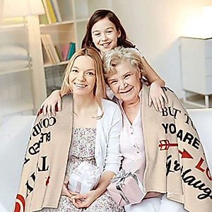 BLOOM SOMEWHERE to My Grandma Blanket from Granddaughter Throws Grandma Throw Flannel Blankets for Bed Couch Travel Beach Warm Blanket Love Gift for Mother's Day Birthday 50x60in