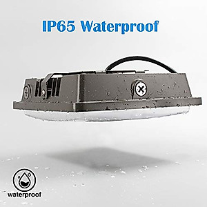 ZJOJO 4Pack LED Canopy Light 80W, cETLus-Listed LED Canopy Lights 5000K Daylight White, 9600Lumen,120VAC, 300-600W MH/HPS/HID Replacement, IP65 Waterproof and Outdoor Rated, 5 Years Warranty-4Pack