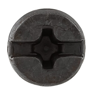 #5 x 5/8" Flat Black Pyramid Head Phillips Wood Screws - Pack of 25 - Self Tapping Screws for Wood - PH558-SBL