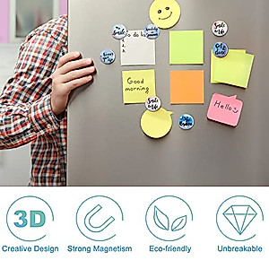 Inspirational Magnets Watercolor Round Motivational Magnets Inspirational Quote Refrigerator Magnets Cute Magnets with Quotes Encouragement Magnets for Locker Whiteboard(Classic Style,24 Pieces)