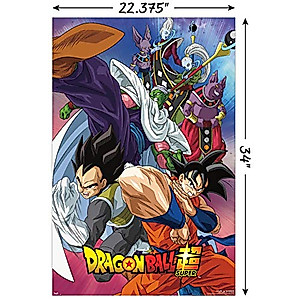 Trends International Dragon Ball: Super - Group Wall Poster, 22.375" x 34", Unframed Version