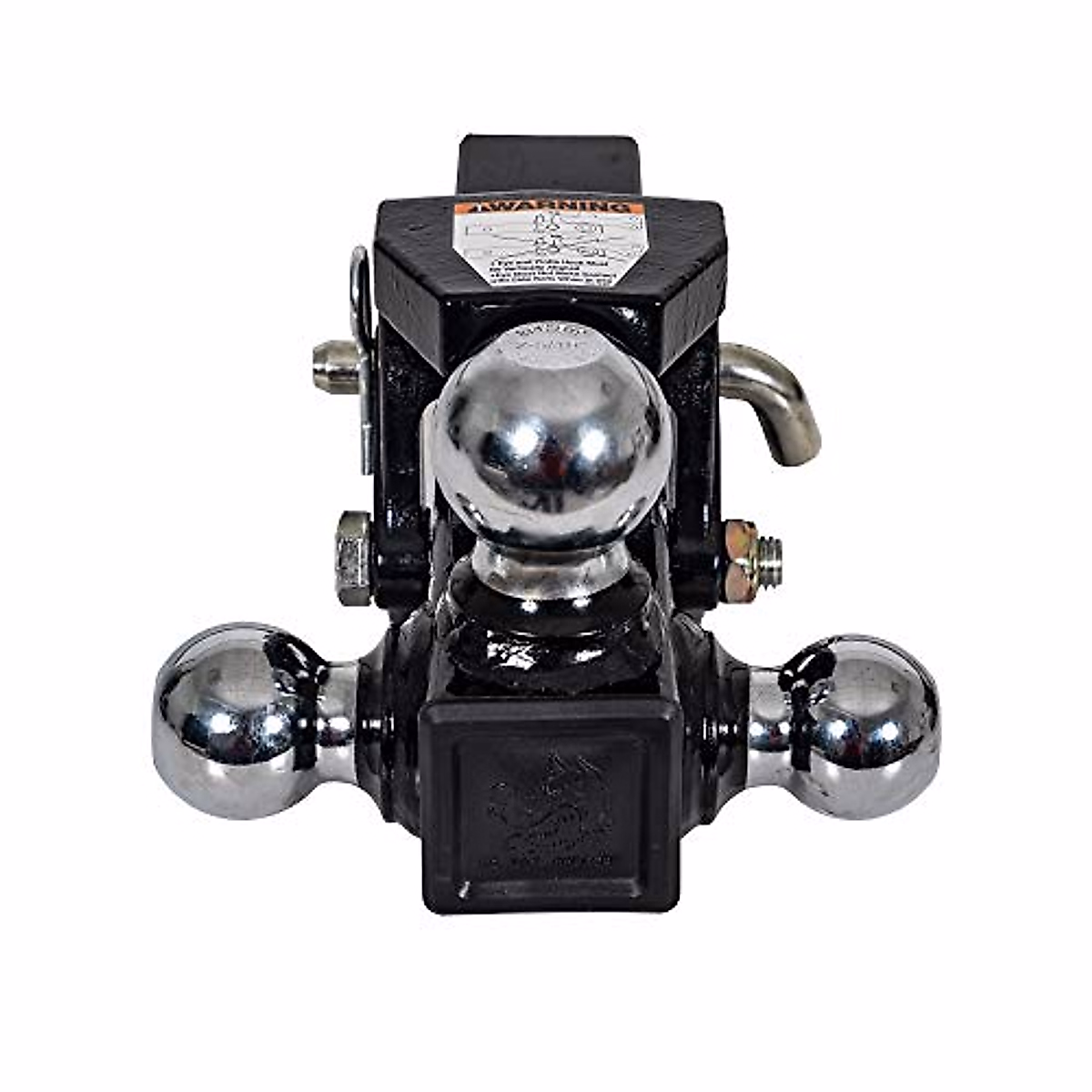 Buyers Products 1802280 Tri Ball Hitch with Pintle Hook for 2-1/2 Inch Receivers,Black