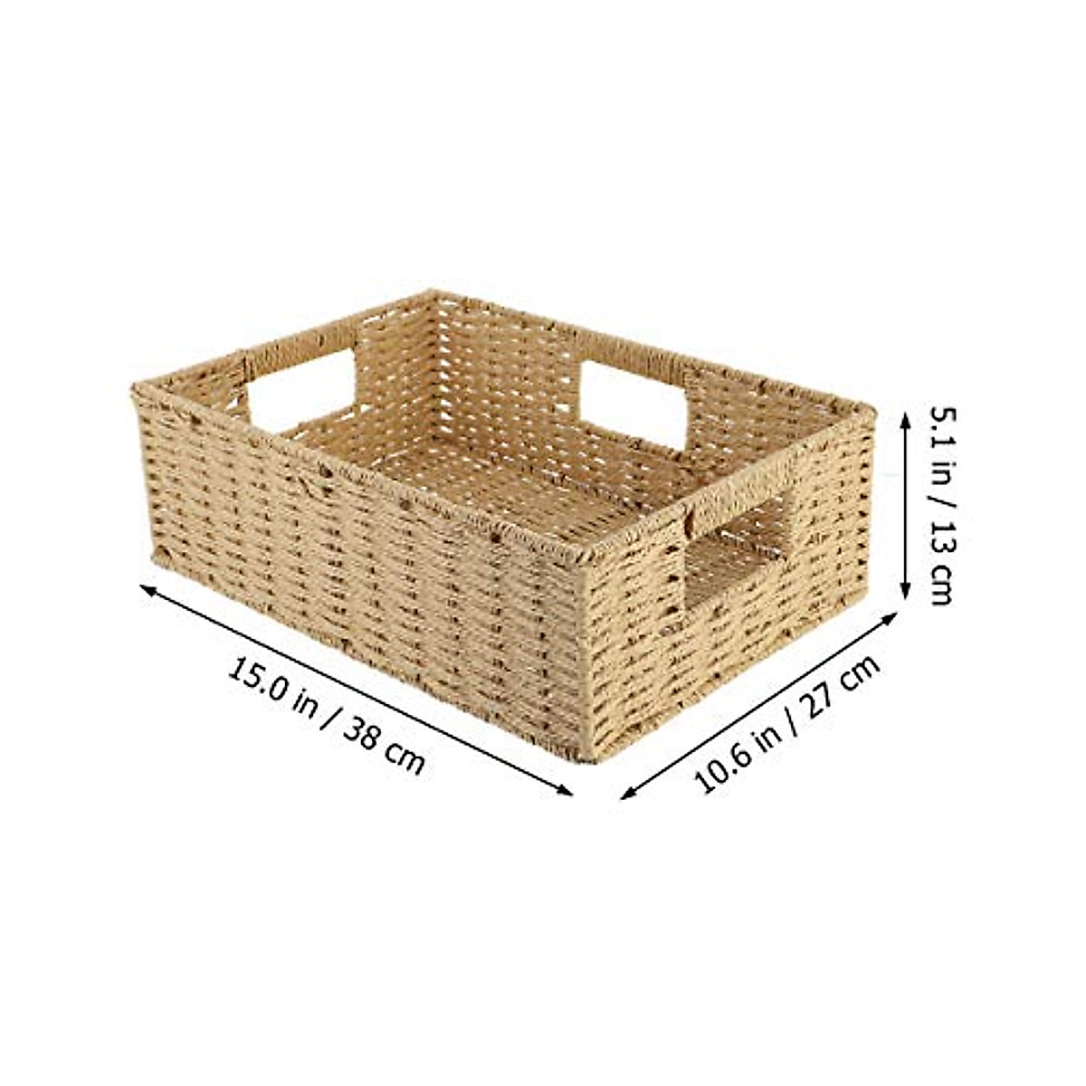 Hemoton 1pc Rattan Sundries Storage Basket Wicker Basket Clothes Storage Container Woven Storage Organizer with Lid Woven Basket Container Sundries Basket Weaving Toilet Child Fruit Stand