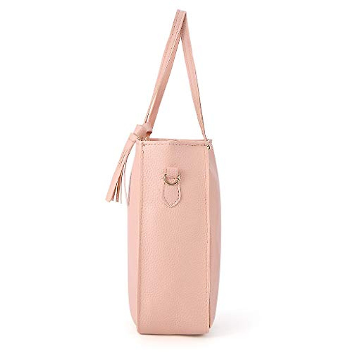 Kovaky 4pcs 2021 Bags Sets for Women Four-Piece Shoulder Bag Messenger Bag Wallet Handbag Totes Gifts for Ladies Pink