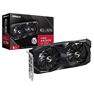 ASRock RX7600 CL 8GO AMD Radeon™ RX 7600 Challenger 8GB OC Graphics Card