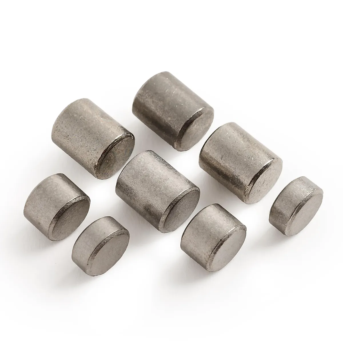 Pinewood Pro Derby Weights Tungsten Weights 3oz, Eight 3/8” Incremental Cylinders to Optimize Car Weight to Make The Fastest Derby Car