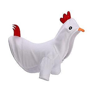 Yoption Dog Cat Chicken Costumes, Pet Halloween Christmas Thanksgiving Cosplay Dress Hoodie Funny Outfits Clothes for Puppy Dogs (XL)