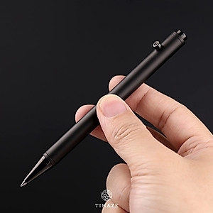 WANERSEN Titanium Bolt-Action Pen Signing Pen 5", Black