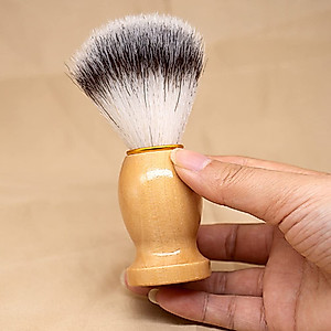 2pcs Shaving Shave Brush Barber Supplies Shaving for Men Beard Brush Barber Brush Wood Handle Shave Brush Shave Brush for Men Shave Accessory