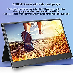 Dyegold Portable Monitor 13.3 Inch,2K UHD HDR IPS Laptop Computer Monitor HDMI USB-C External Screen with Dual Speakers for PC,Phone,Game Console,Smart Cover Included