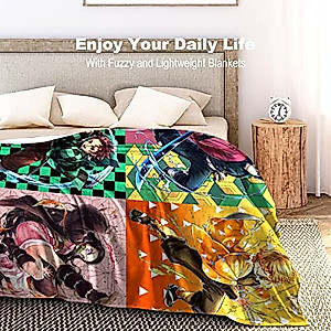 Anime Blanket Merch Ultra Soft Throw Blanket Warm Bed Blanket for Travelling Camping Living Room Sofa Bedroom Decor Gifts 50"x40"