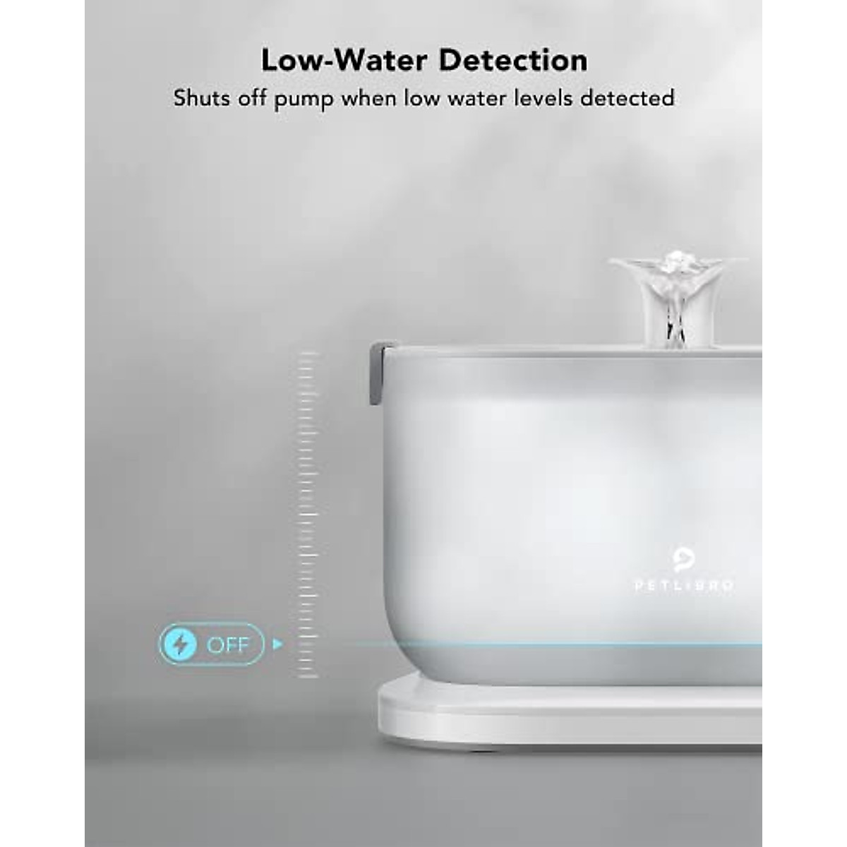 PETLIBRO Cat Water Fountain with Wireless Pump, 2.5L/84oz Dockstream Automatic Pet Water Fountain, Easy to Clean & Assemble, BPA-Free Cat Fountain Water Bowl, Dog Water Dispenser with Two Flow Modes