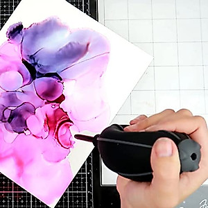 CraftFIRST Alcohol Ink Air Blower for Ink Paintings Large Size Air Puffer to Manipulate Ink Movement for Card Making