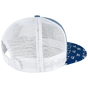 BASSDASH Flat Brim Trucker Cap Adjustable Snapback Hat Mesh Back for Men Women