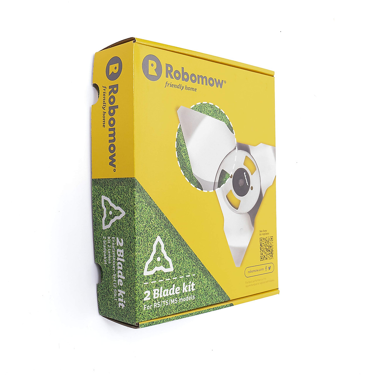 Robomow OEM FR-MRK6108A High Cut Blades, Silver