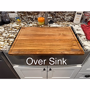 Premium Acacia Wood XL Cutting Board 1in thick/Noodle Board