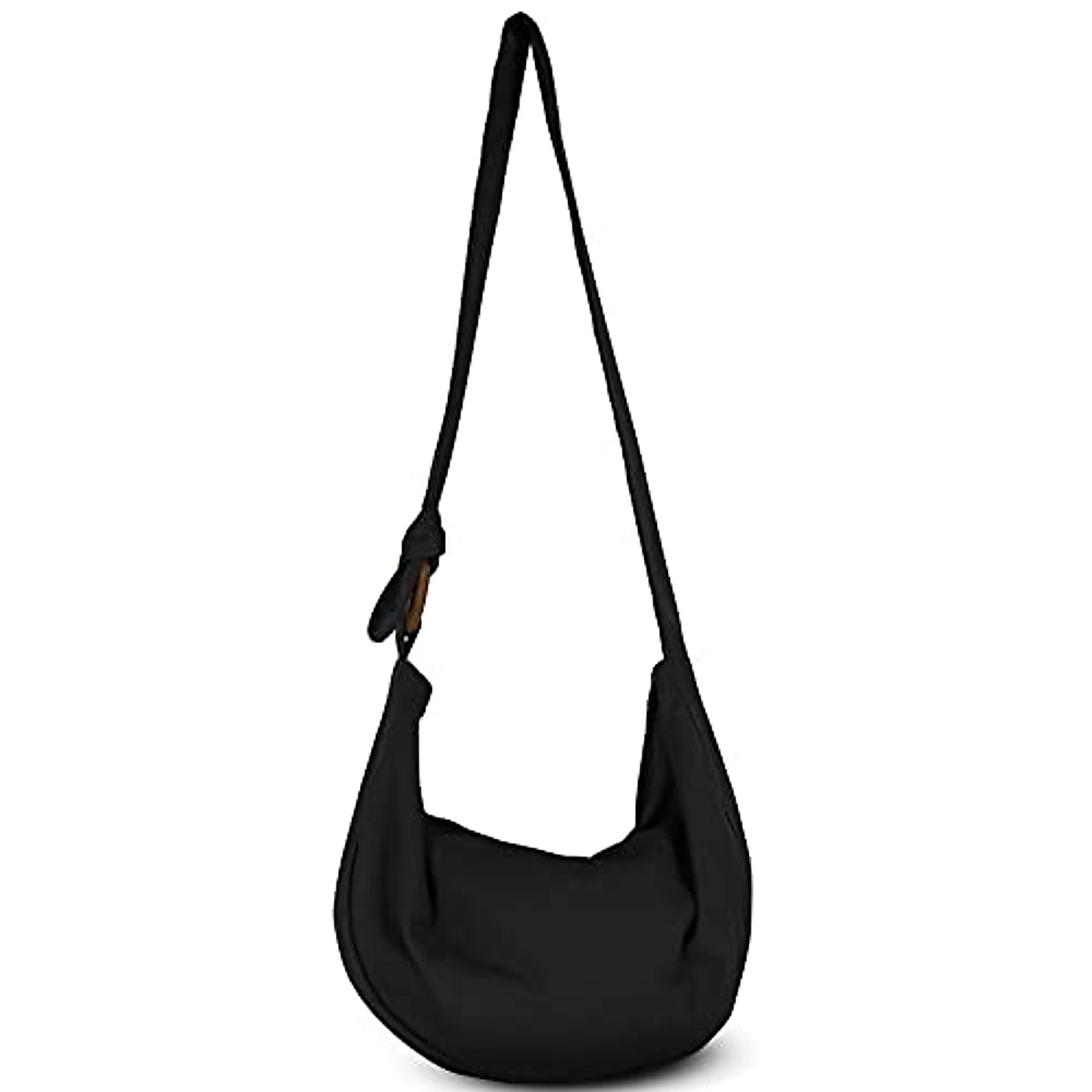 Your Cozy Women's Crossbody Handbags Hippie bag Boho Hobo Bags for Women Shoulder Sling Bag Hippie Tote Bag Handmade Cotton Hippie Purse with Adjustable Strap (Black)