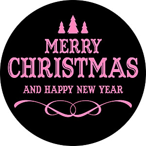 2'' 150PCS Black Merry Christmas Stickers Labels Adhesive Decorative Envelope Seals Stickers for Cards Envelopes Boxes