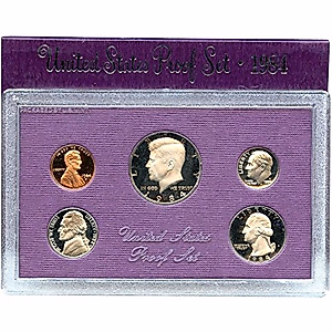 1984 S US 5 Piece set Proof IN original packaging from US mint Uncirculated
