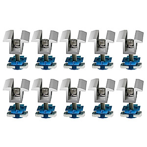 10Pcs Solar Panel Clamps 30/35/40mm Solar Panel Bracket Aluminium Mounting Accessories Aluminum Solar Clamp