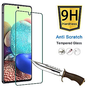 【3+3 PACK 】Coolpow Designed for Samsung Galaxy A71 5G Screen Protector Samsung A71 5G Screen Protector Tempered Glass 9H Hardness Bubble Free Anti-Scratch HD Clarity Case Friendly