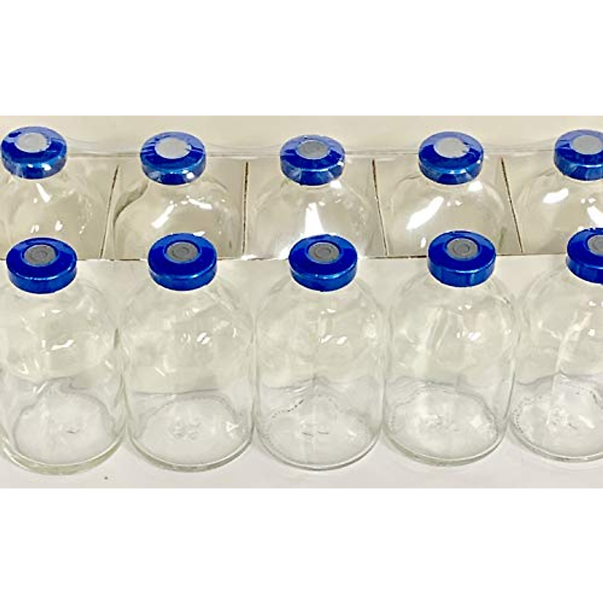 50ml Clear Sterile Injection Vial 5pk Blue