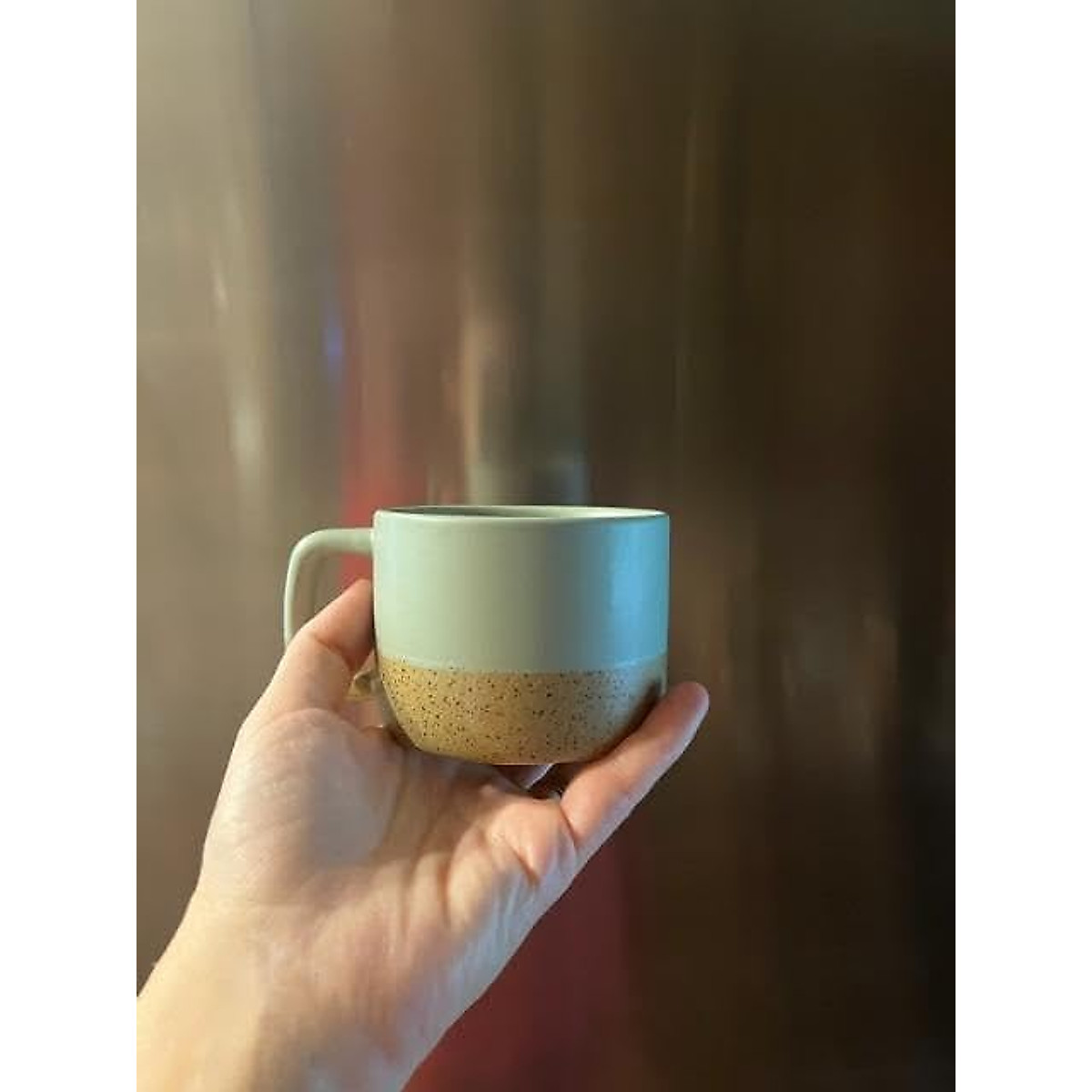 RB&RAMiCS 6 Pack Ceramic Coffee Mug Sets with small spoon, 10 Ounce Coffee Mugs, Restaurant Coffee Cups for Coffee, Tea, Cappuccino, Cocoa, Cereal (6)