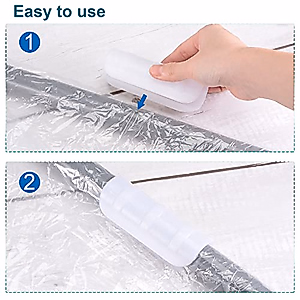 MECCANIXITY Farm Plastic Clamps Snap Clamps 1 1/4" White for Greenhouse Film Garden Buildings Frame Pipe 20 Pack