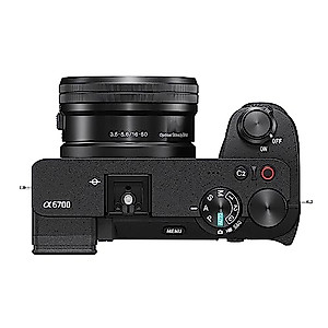 Sony Alpha 6700 – APS-C Interchangeable Lens Camera with 26 MP sensor, 4K video, AI-Based Subject Recognition, Log Shooting, LUT Handling and Vlog Friendly Functions and 16-50mm Zoom Lens