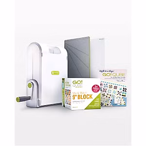 AccuQuilt Ready. Set. GO!® Ultimate Beginner Fabric Cutting System (Ready. Set. GO! - 9" Block)