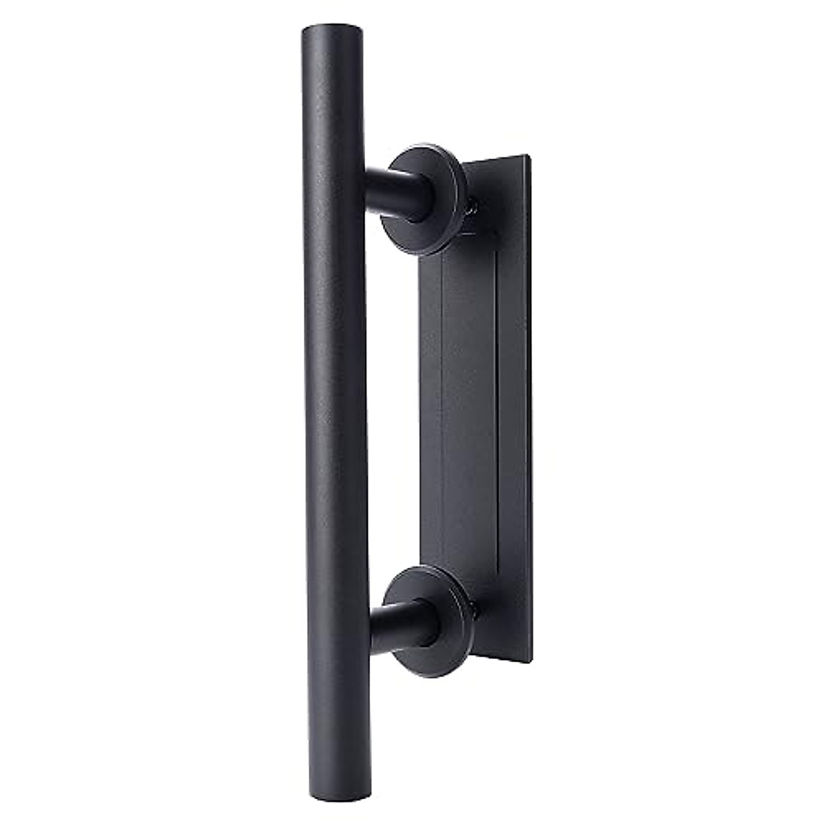 Wright Products Interior Pull and Flush Handle Set for Barn Doors, Matte Black