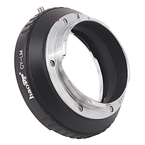 Haoge Lens Mount Adapter for Contax/Yashica C/Y CY Lens to Leica M LM Mount Camera such as M240, M240P, M262, M3, M2, M1, M4, M5, M6, MP, M7, M8, M9, M9-P, M Monochrom, M-E, M, M-P, M10, M-A