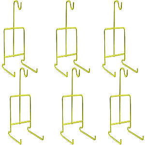 HOHIYA 6 pcs Tea Cup and Saucer Display Stand Holder Rack Teacup Easel for China Coffee Mug Organizer Wire Taiwan Made Gold