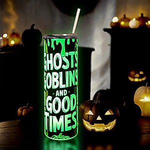 Hogg 30oz Sublimation Glow in the Dark Tumbler Case (25 Units), Glow in the Dark Sublimation Tumblers 30 oz, Blank Tumblers in Bulk, Glows After Exposure to Light - Green Tumbler