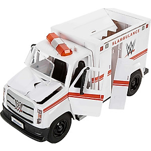 Mattel WWE Slambulance Wrekkin' Vehicle Breakaway Ambulance, for 6-Inch Action Figure