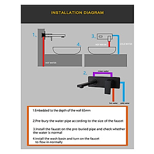 Roman Tub Faucet Single Handle Waterfall Deck Mount Bathtub Faucet 3 Holes Widespread Tub Filler Faucet with Valve,Sink Faucet