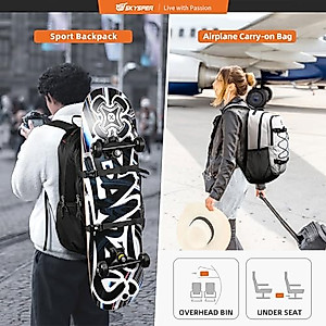 SKYSPER Laptop Backpack 25L Skateboard Travel Backpack for Men Women Business College Backpack(Off-white)